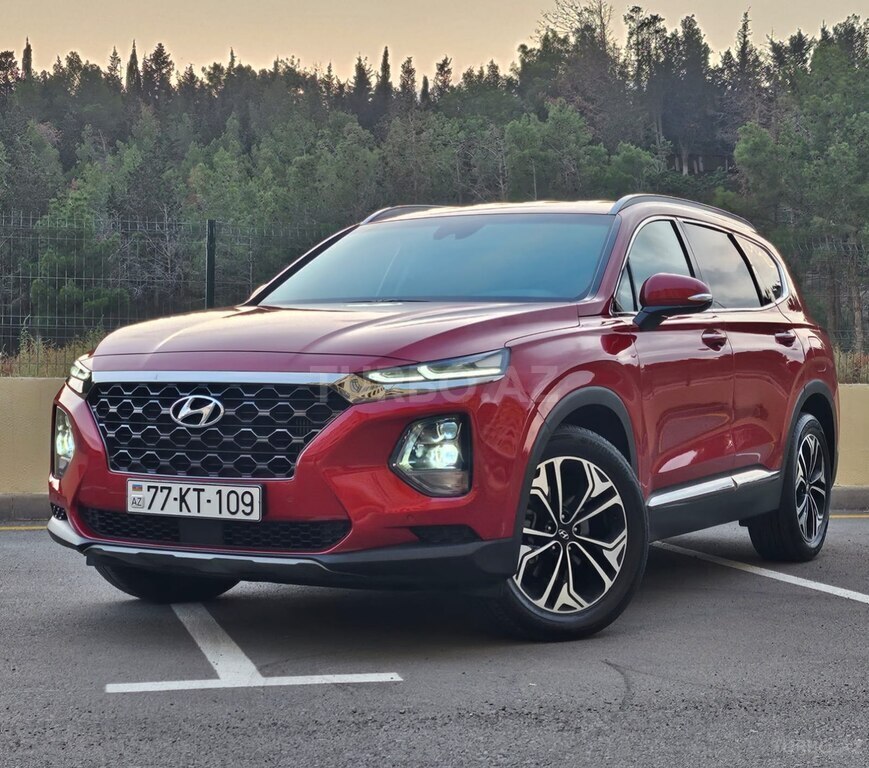 Hyundai Santa Fe, 2.0 L, 2019 il, 47 858 km Bakı almaq - qiyməti 37 800 ...